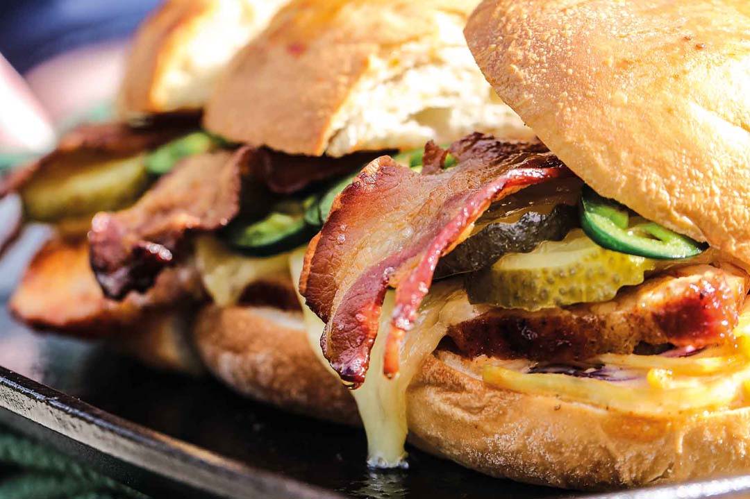 Flaming Bacon Sandwich – FIRE&FOOD