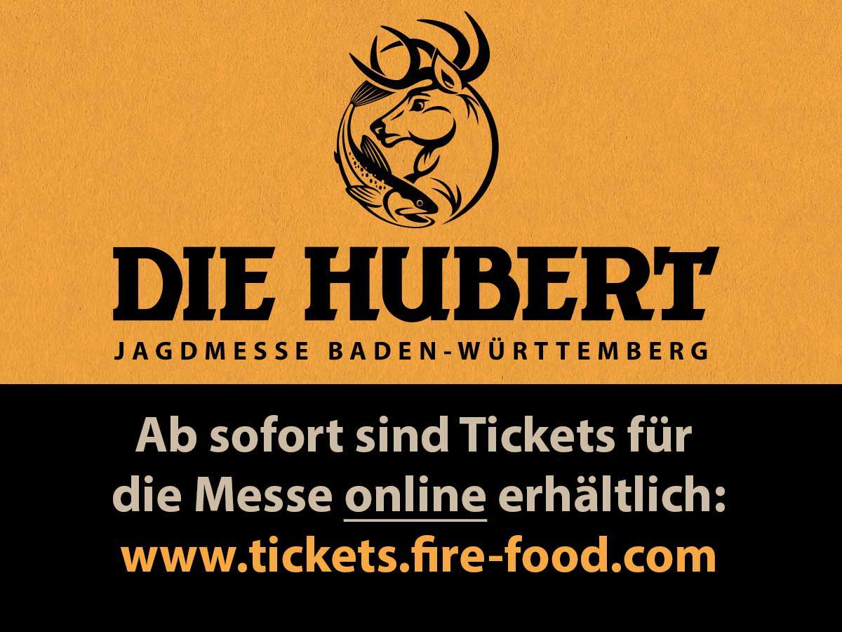 Online-Ticketverkauf für Jagdmesse DIE HUBERT 2021 startet! – FIRE&FOOD